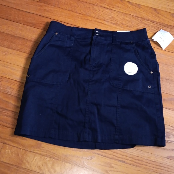 croft & barrow | Shorts | Nwt Croft Barrow Navy Cargo Skort Stretch ...
